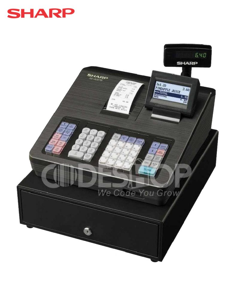 Mesin Kasir Sharp XE-A207 B/W - Toko Alat Kasir, Barcode Scanner dan Printer ID Card Terlengkap