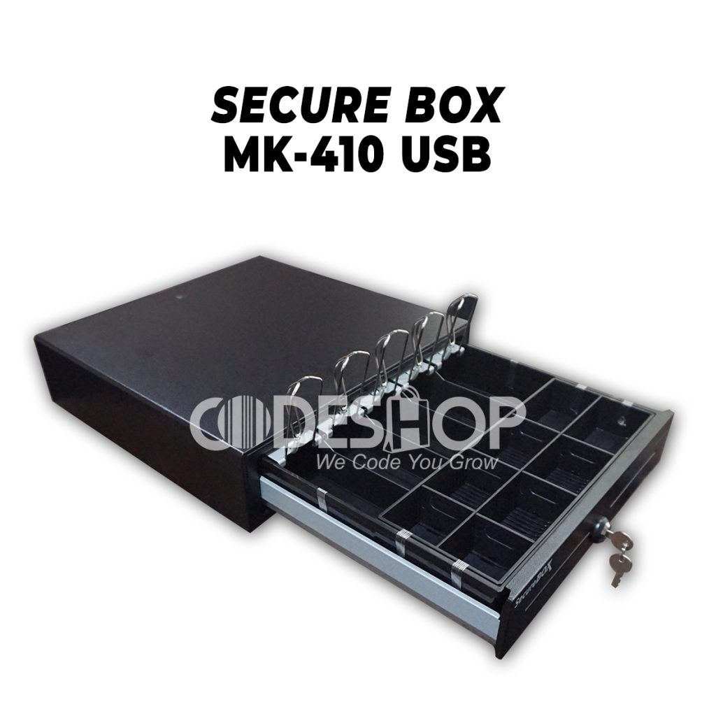 Secure Box MK 410 (RJ-11) USB - Toko Alat Kasir, Barcode Scanner dan ...