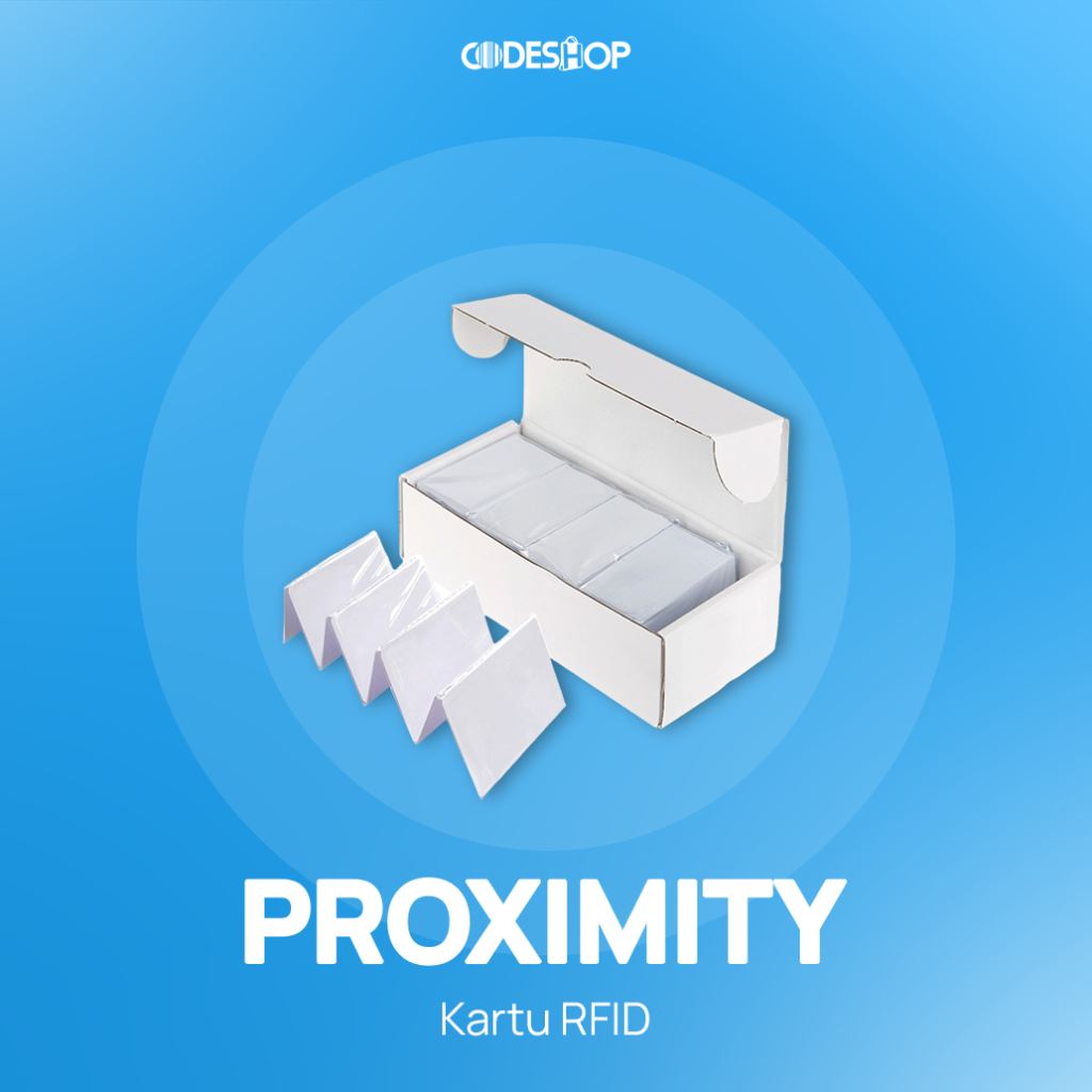 1 Pack Kartu RFID Proximity 125 KHz PVC ID Polos Blank Card 100 Pcs ...